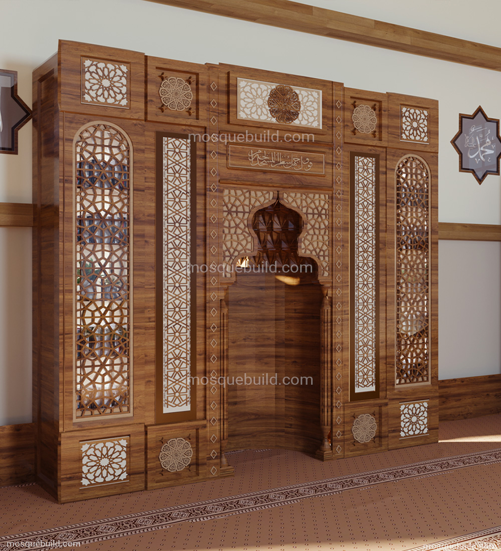 Modern Cami Mihrabı - Stoneplus Ahşap Ürünleri